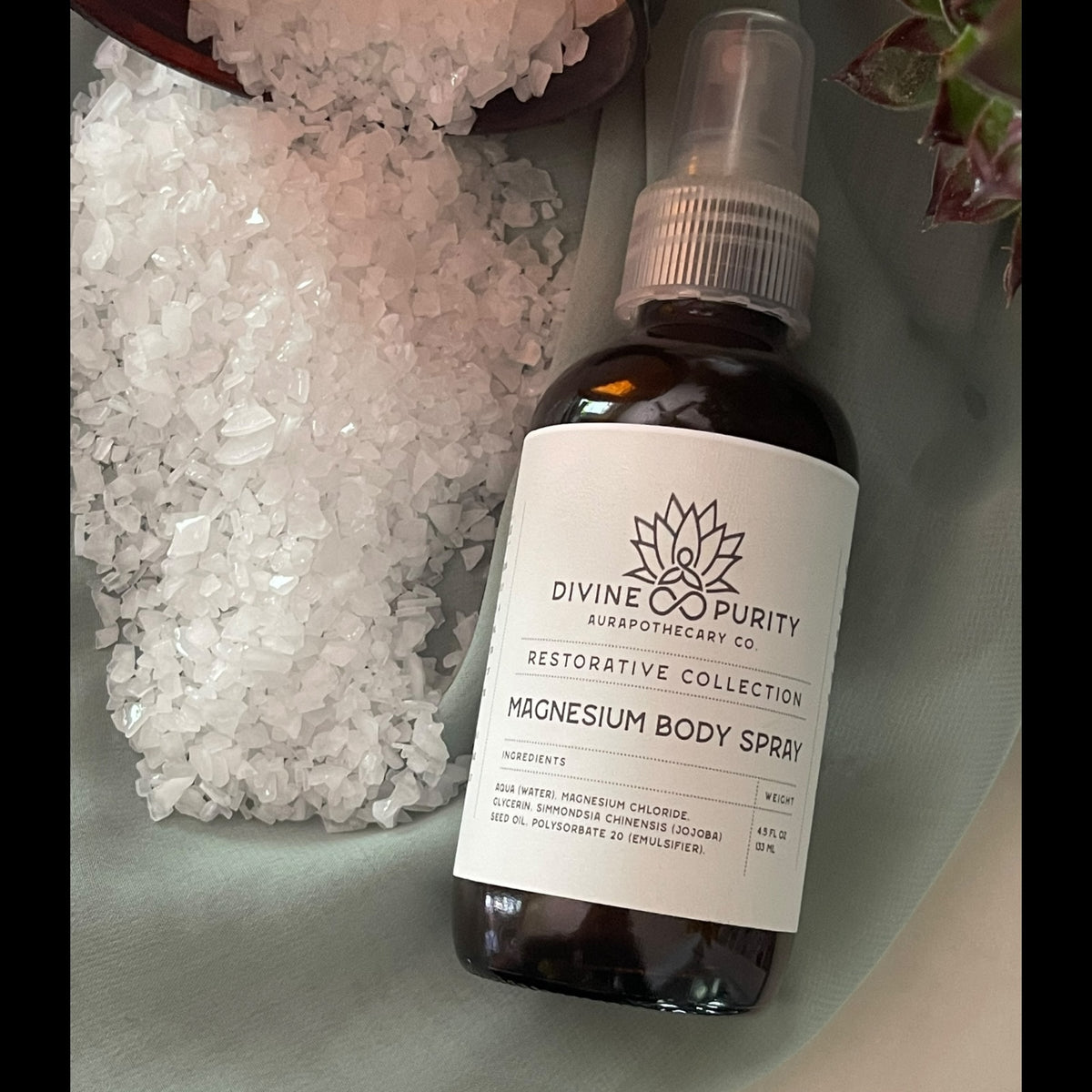 Magnesium Body Spray – Unscented Topical Mineral Support | Divine Purity