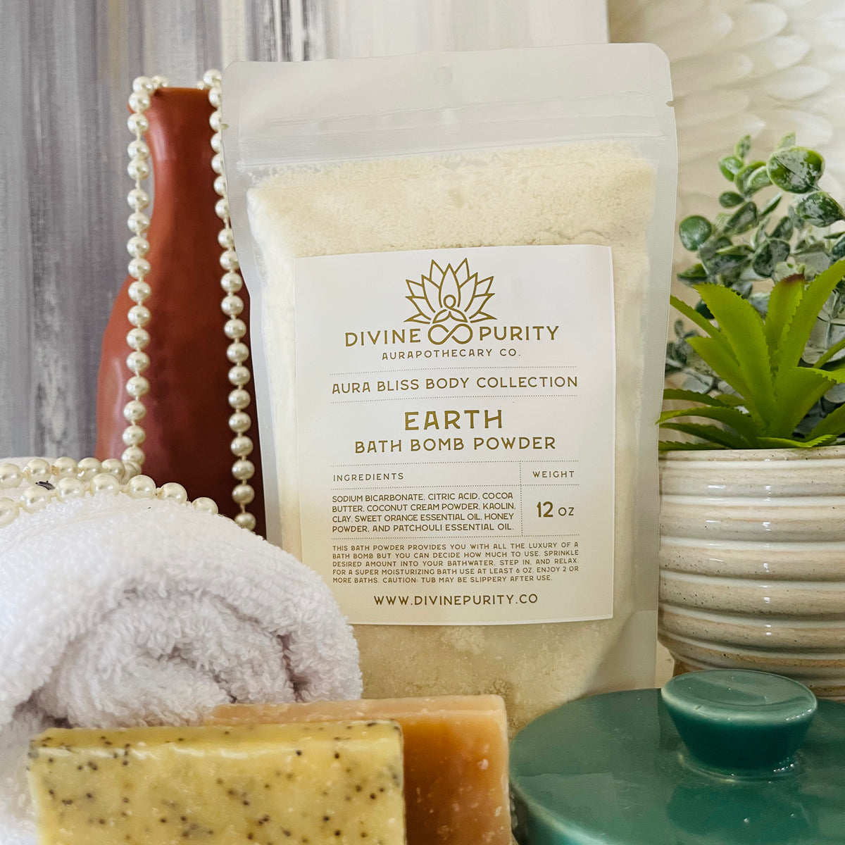 Earth Bath Bomb Powder – Divine Purity